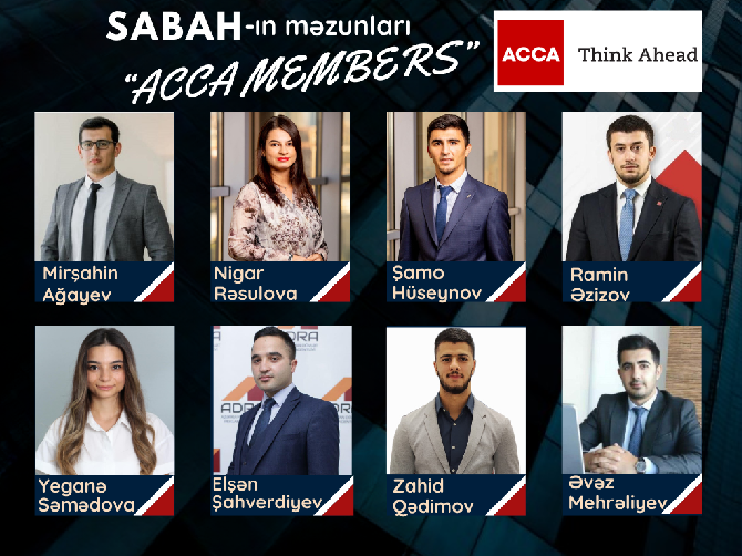 ”ACCA members” olan UNEC SABAH məzunları! | Sabah Qrupları